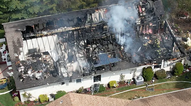 Residence at Greenbriar Woodlands in Toms River Ravaged by Fire: Under ...