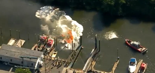 Boat Explosion at Marina in NJ: Man Thrown into Water - TomsRiver.org