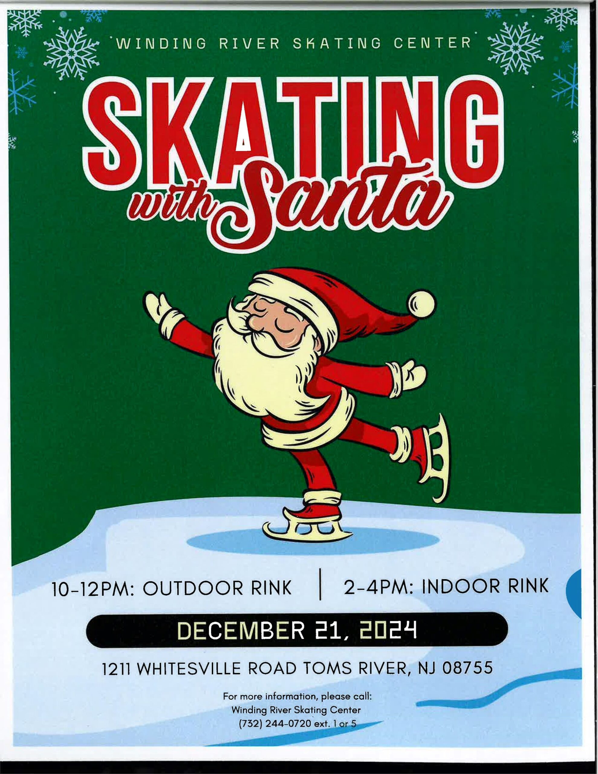 Ice Skating with Santa in Ocean County - TomsRiver.org