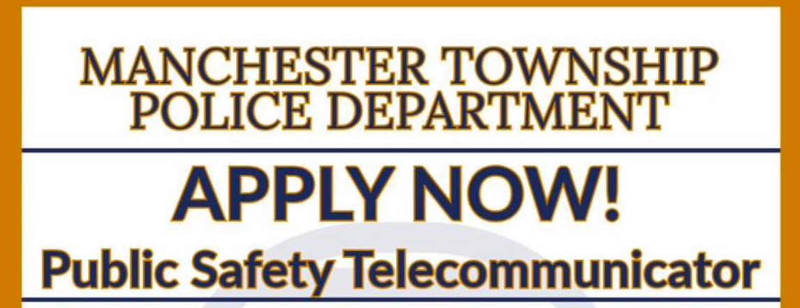 Manchester Police Hiring Public Safety Telecommunicator: Apply Now ...